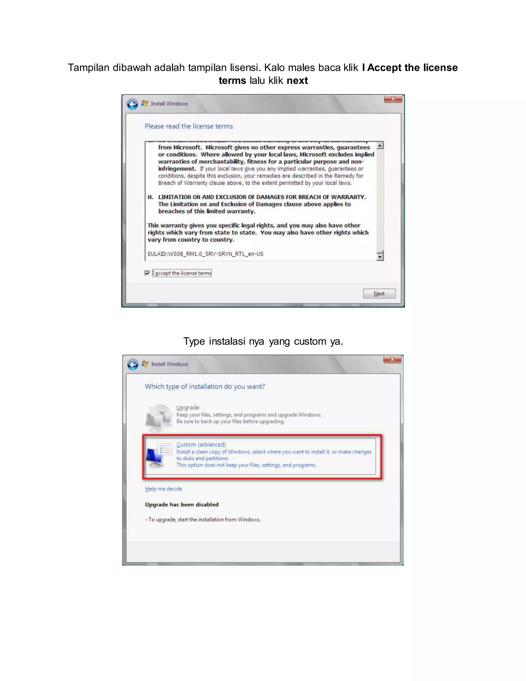 Instalasi windows server 2008 | DOCX
