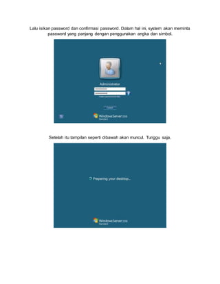 Instalasi windows server 2008 | DOCX