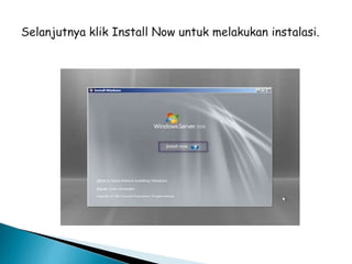 Instalasi windows server 2008 | PPTX