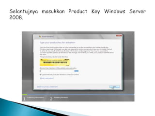Instalasi windows server 2008 | PPTX