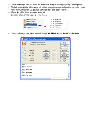 Instalasi xampp di_windows | PDF