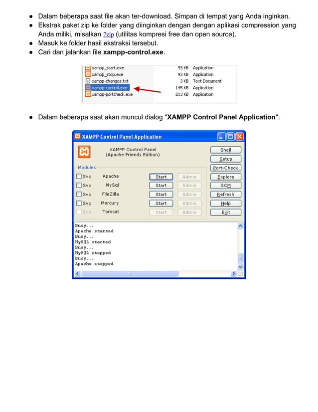 Instalasi xampp di_windows | PDF