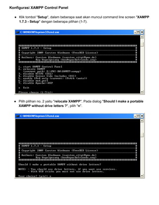 Instalasi xampp di_windows | PDF