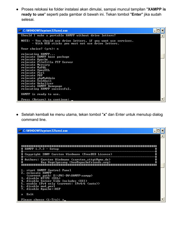 Instalasi xampp di_windows | PDF