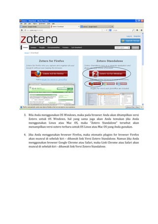 Instalasi zotero | PDF
