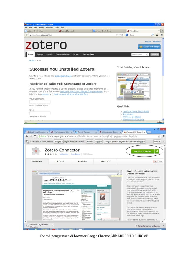 Instalasi zotero | PDF