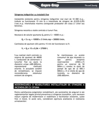 Instalatii de stingere cu spuma -tema | PDF
