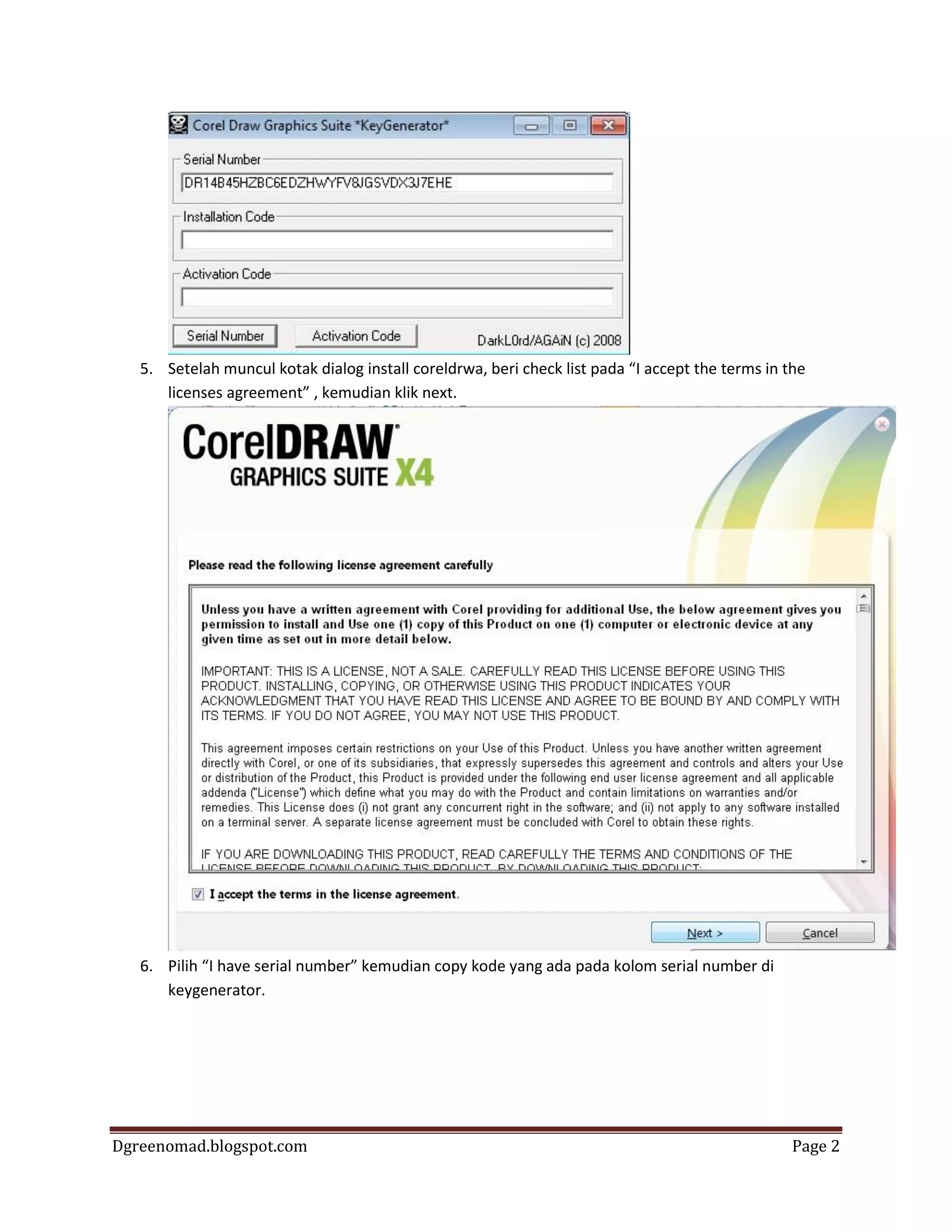 Instalcoreldrawx4 fullversion | PDF