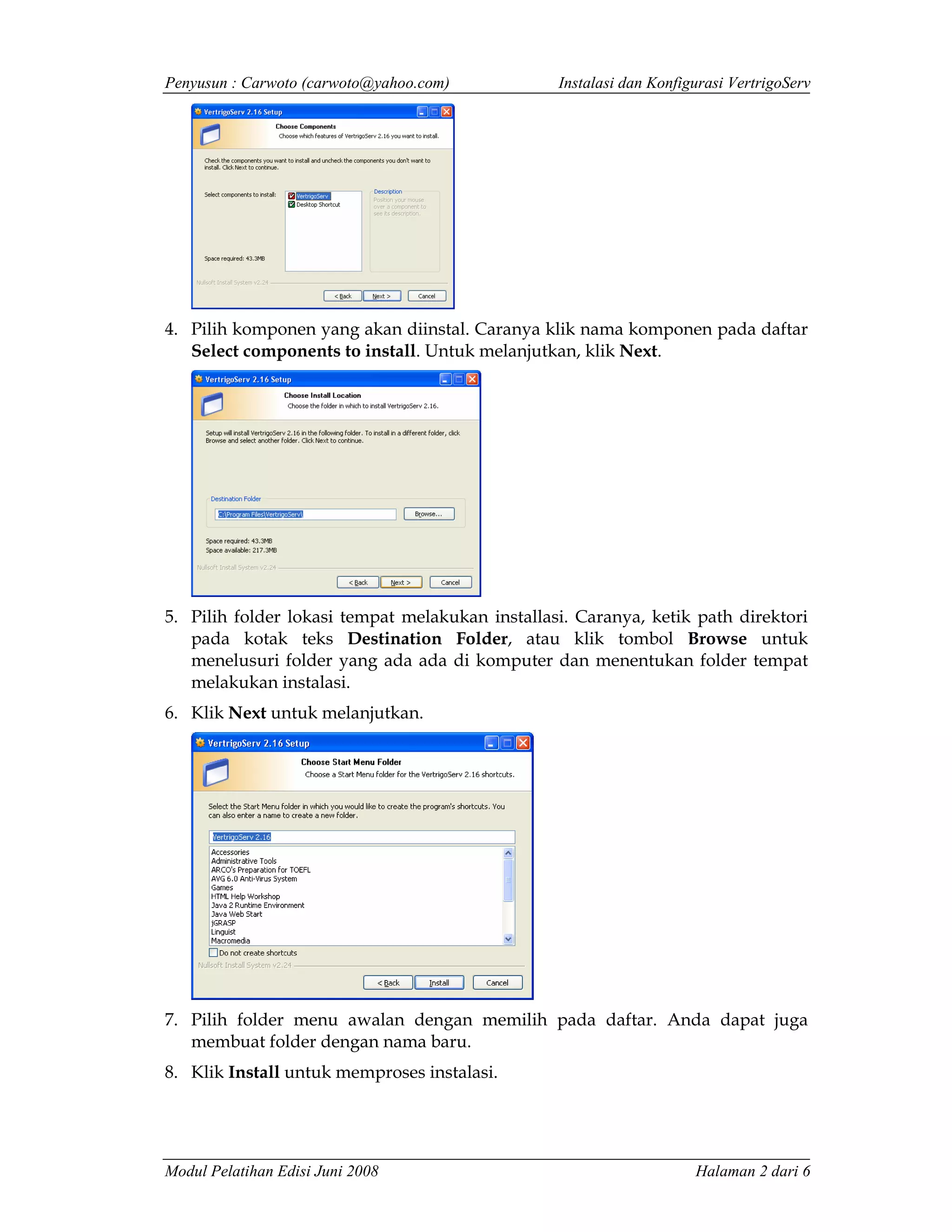Instalasi dan Konfigurasi Vertrigoserv 2.16