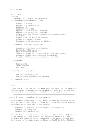 Install | TXT | Web Development | Internet