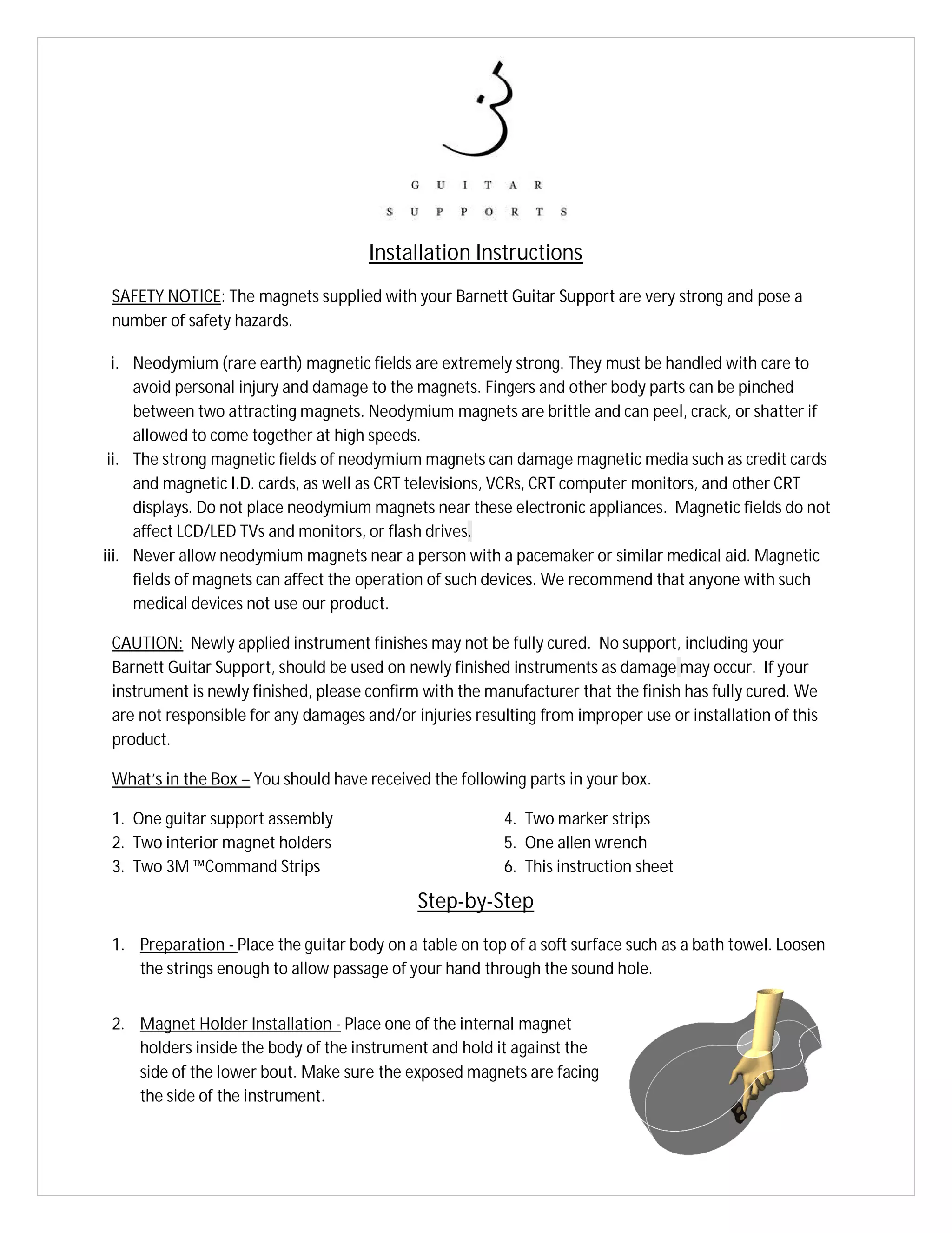 Install instructions | PDF