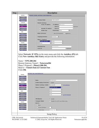 Install Note Juniper Netscreen Avaya Vsu Gateway And IP Softphones | PPT