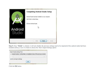 Android Studio Software Installation steps in windows. | PPT