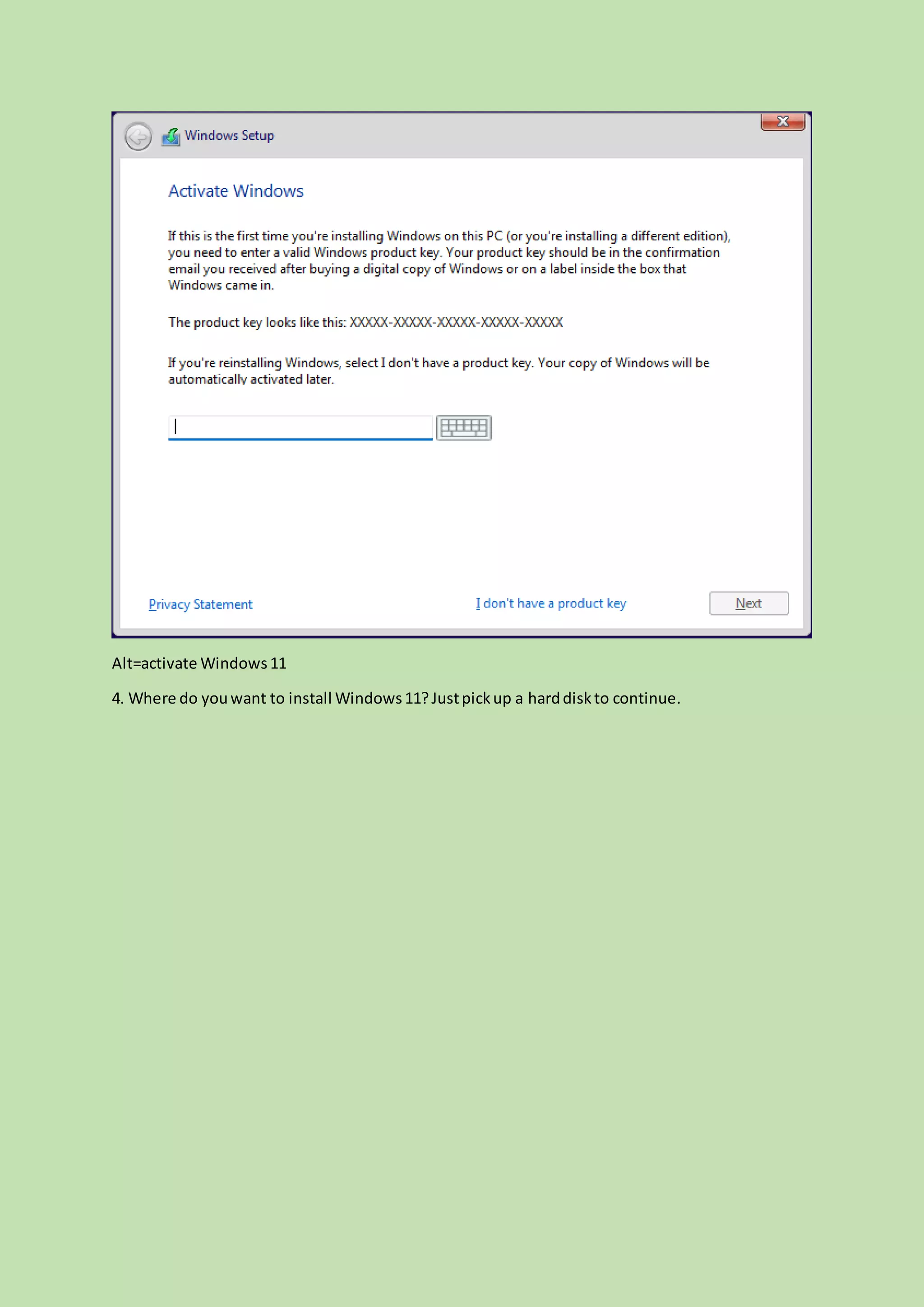 Install windows 11 | DOCX