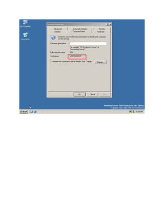 Install active directory in windows server 2003 | PDF