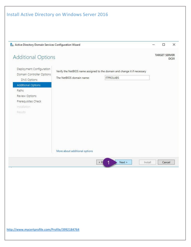 Install active directory on windows server 2016 step by step | PDF ...