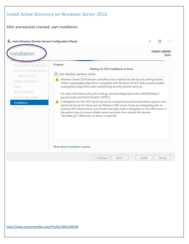 Install active directory on windows server 2016 step by step | PDF | Operating Systems ...