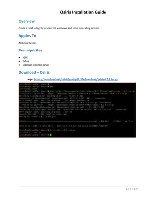 Install and Configure Osiris for Linux - Host Integrity Monitoring ...