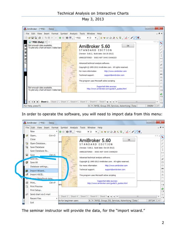 Install and configure your amibroker software | PDF