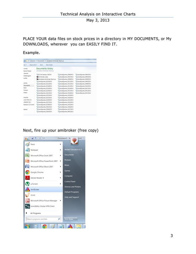 Install and configure your amibroker software | PDF