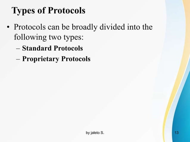 install and manage network protocols.pptx | Internet | Computing