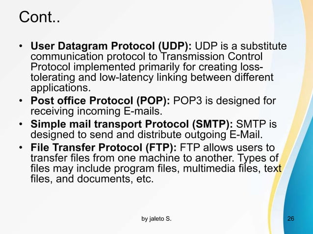install and manage network protocols.pptx | Internet | Computing