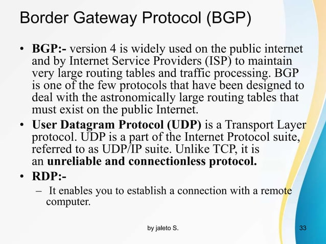 install and manage network protocols.pptx | Internet | Computing