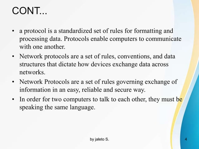 install and manage network protocols.pptx | Internet | Computing