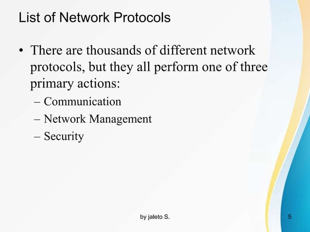 install and manage network protocols.pptx | Internet | Computing