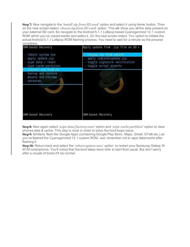 Install android 5 samsung | DOCX
