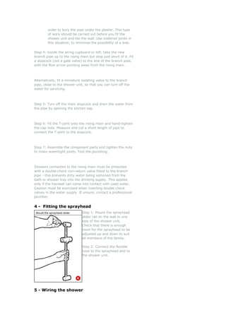 Install an electric shower | PDF