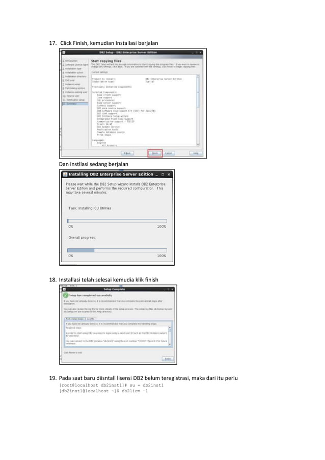 Installasi DB2 pada centos 6.5 | PDF