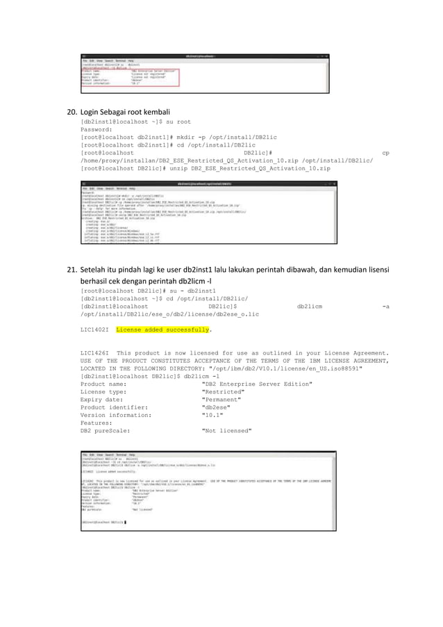 Installasi DB2 pada centos 6.5 | PDF
