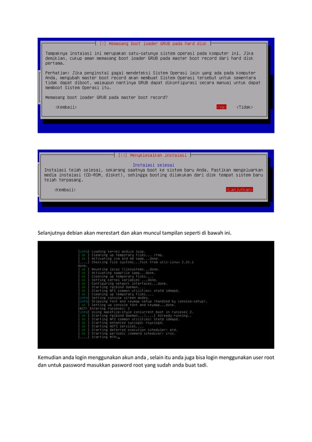 Installasi debian 7 di vmware workstation | PDF