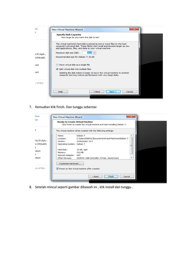 Installasi debian 7 di vmware workstation | PDF