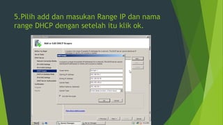 Installasi & konfigurasi dhcp di windows 2008 | PPT