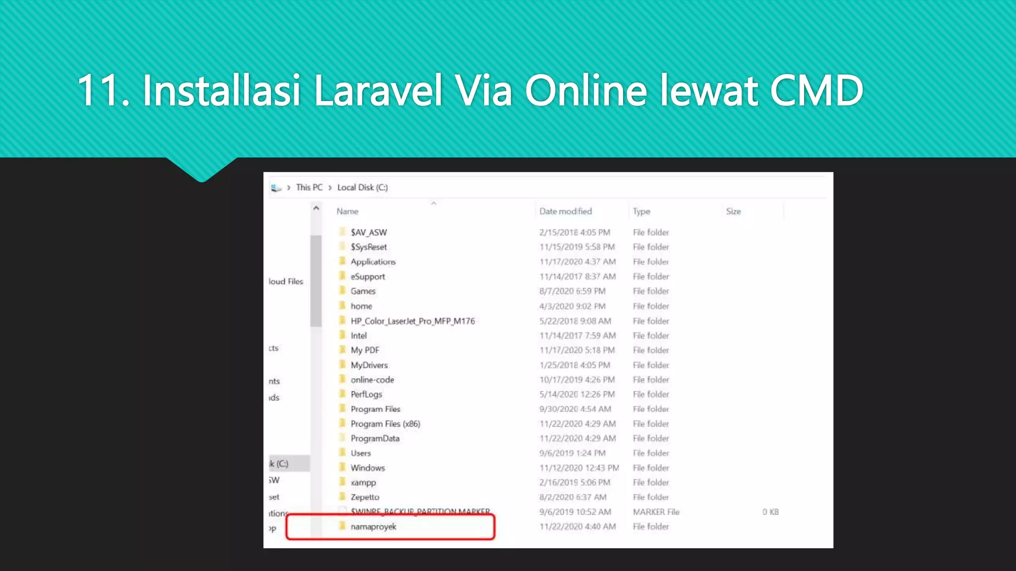 Installasi Laravel.ppt