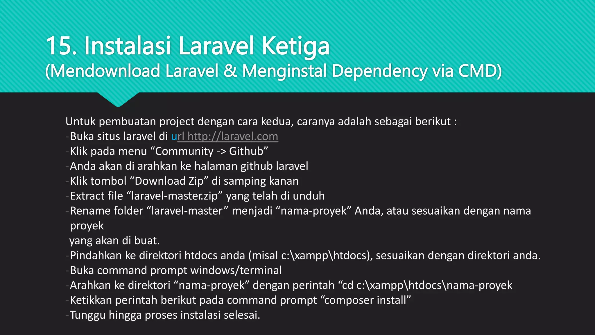 Installasi Laravel.ppt