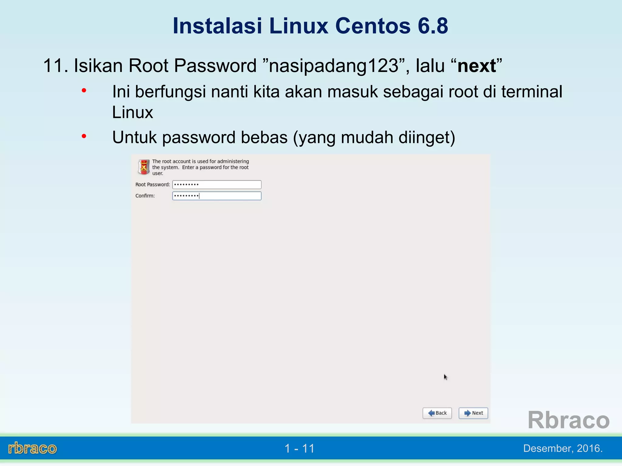 Installasi linux centos 6.8 | PPT