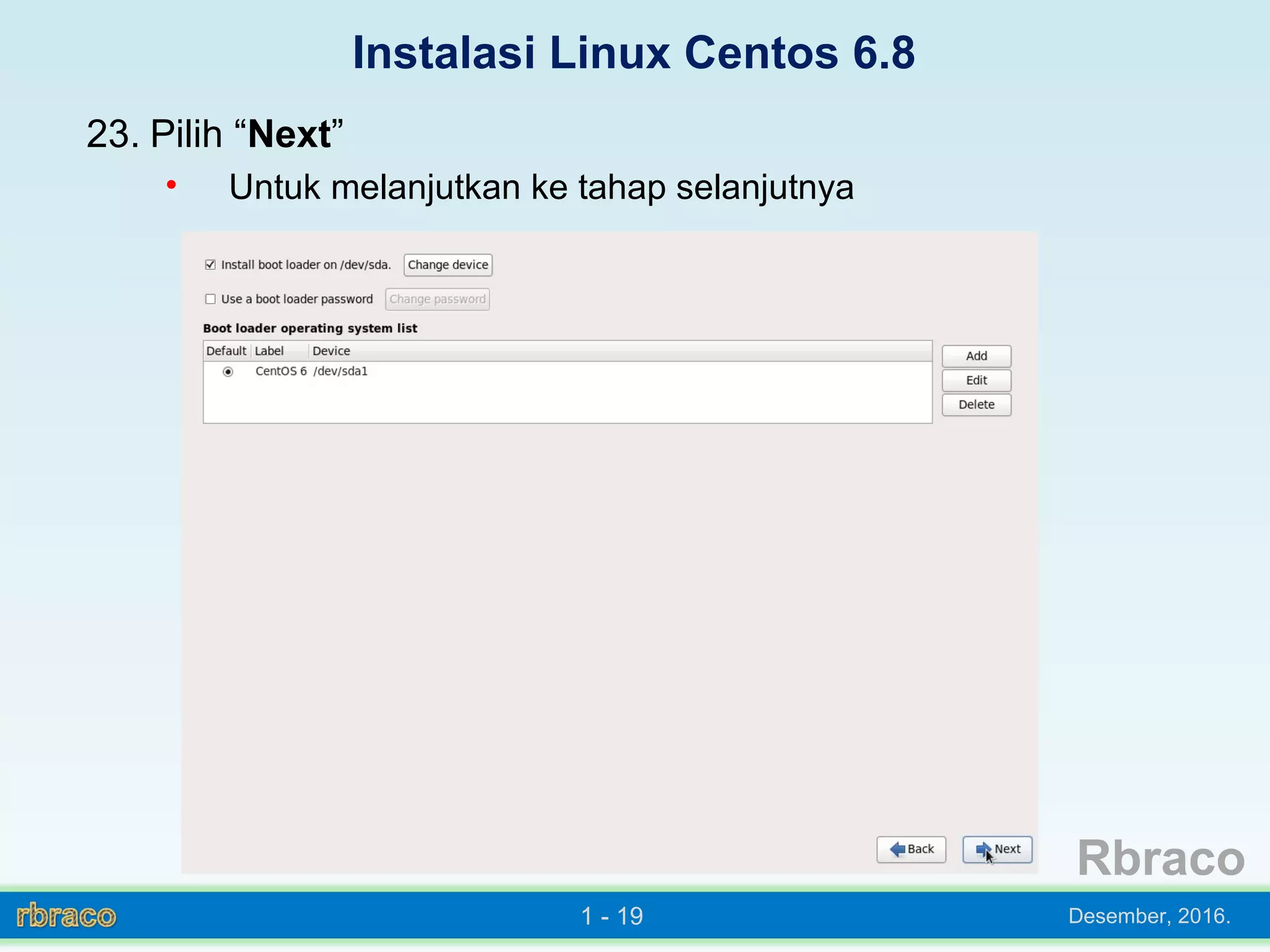 Installasi linux centos 6.8 | PPT