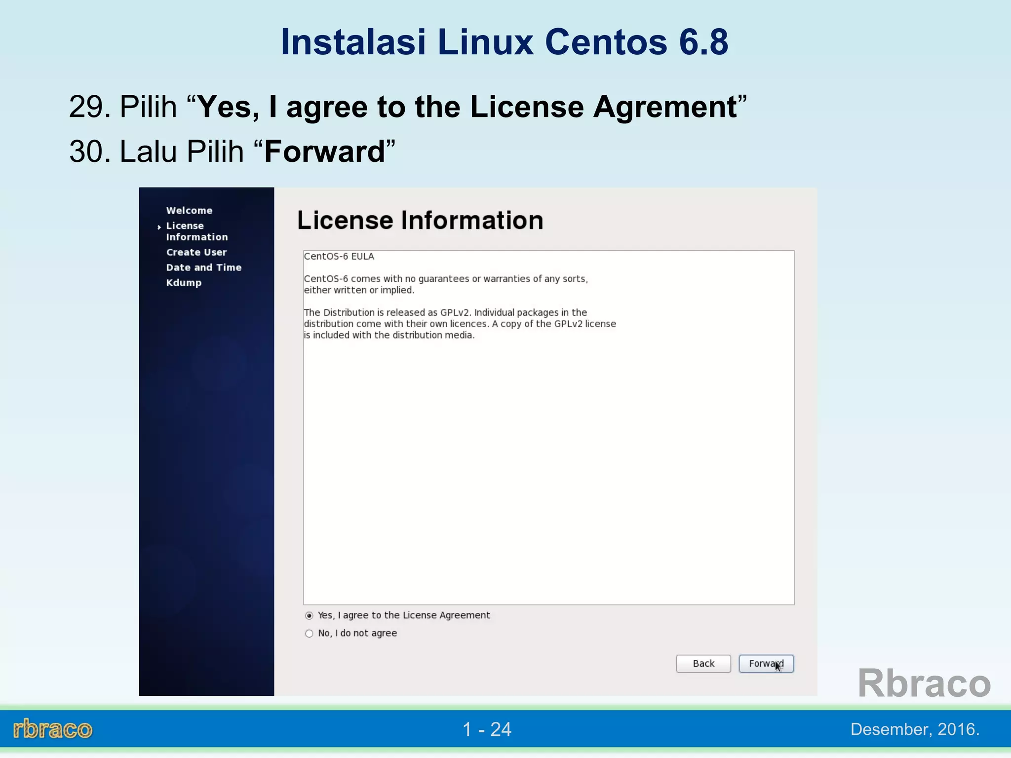 Installasi linux centos 6.8 | PPT
