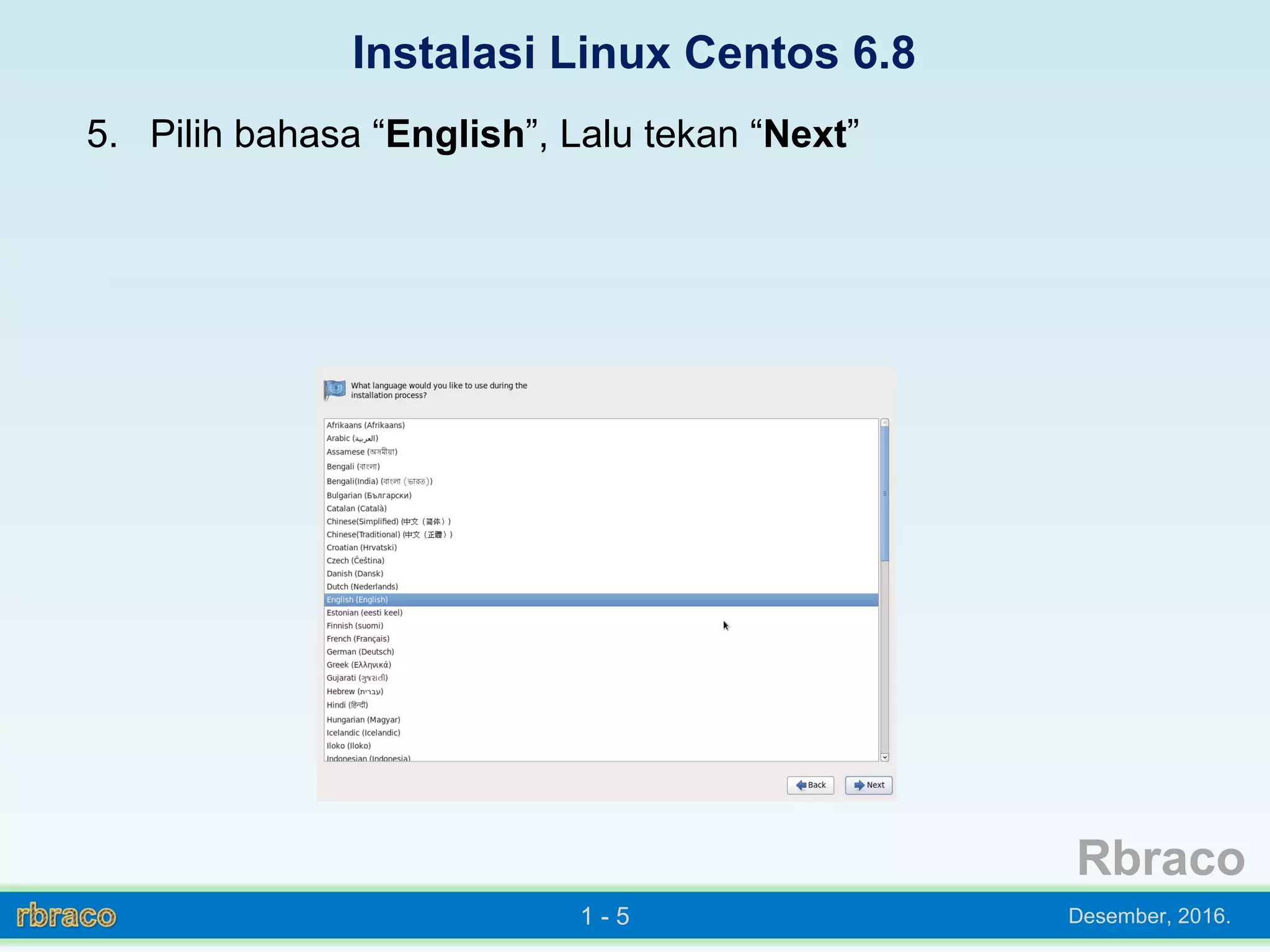 Installasi linux centos 6.8 | PPT