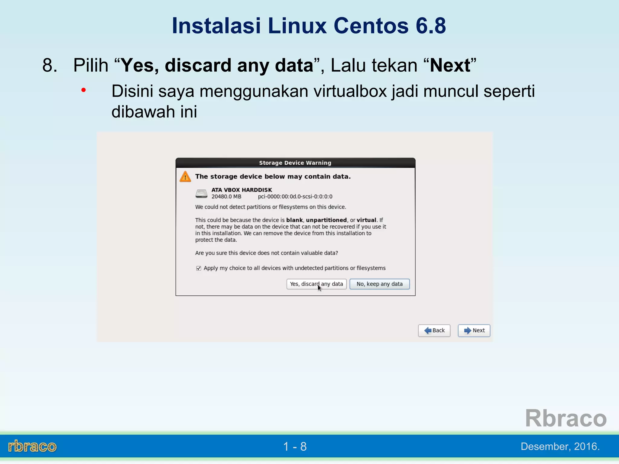 Installasi linux centos 6.8 | PPT
