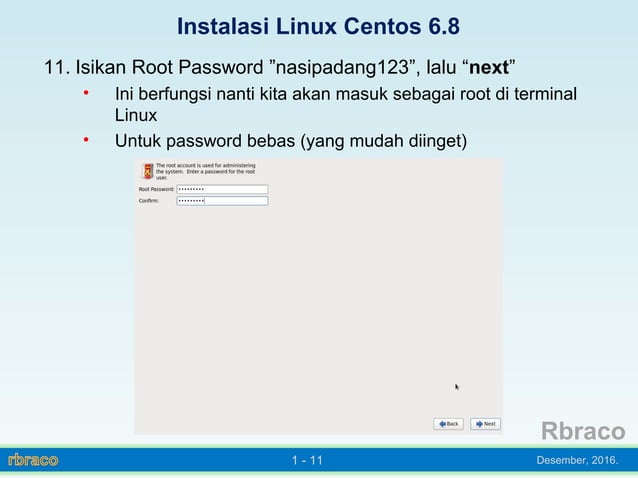 Installasi linux centos 6.8 | PPT