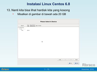 Installasi linux centos 6.8 | PPT