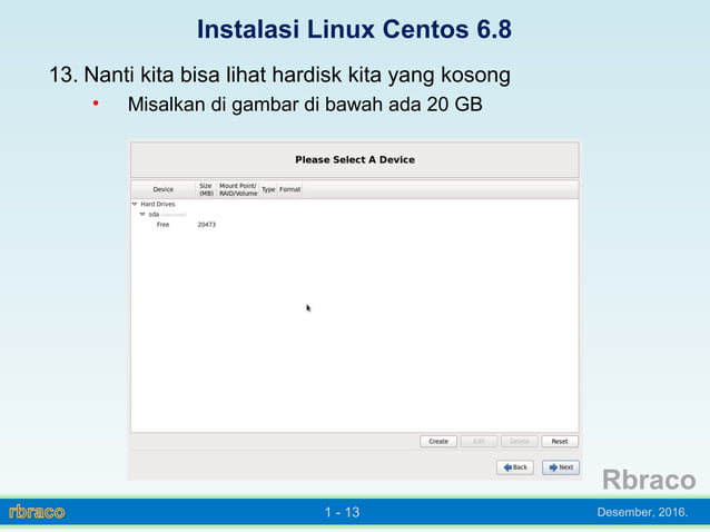 Installasi linux centos 6.8 | PPT