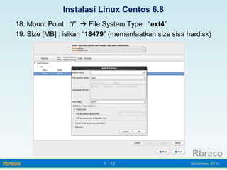 Installasi linux centos 6.8 | PPT | Free Download