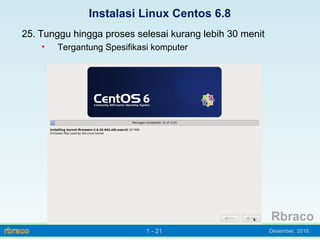 Installasi linux centos 6.8 | PPT | Free Download