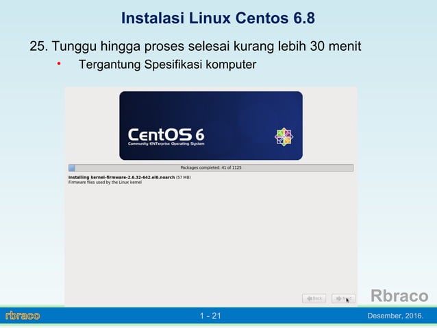Installasi linux centos 6.8 | PPT