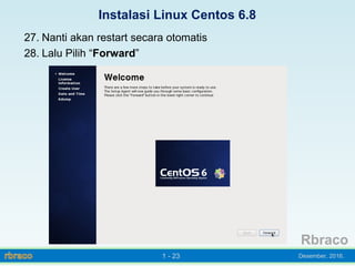 Installasi linux centos 6.8 | PPT